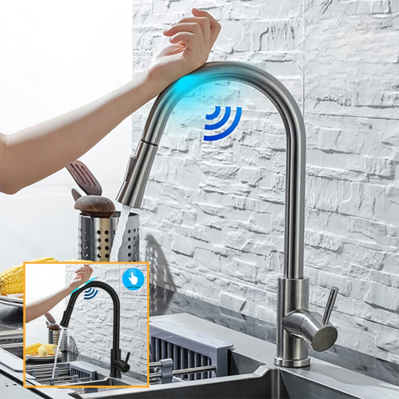 FlowEase – Smart vandhane med touch-betjening og indbygget varm- og ko ...