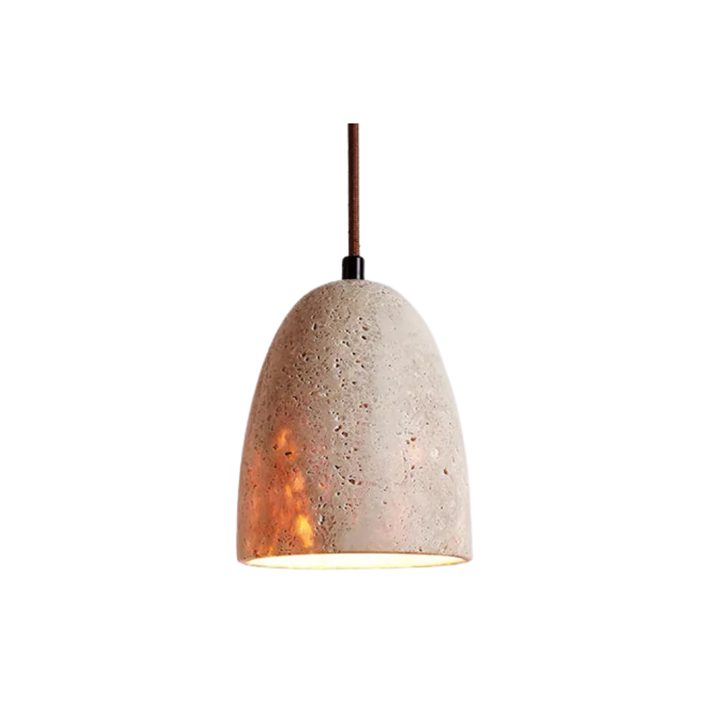 TerraLume – Pendellampe med Naturlig Stenstruktur og Varmt Ambient Lys ...