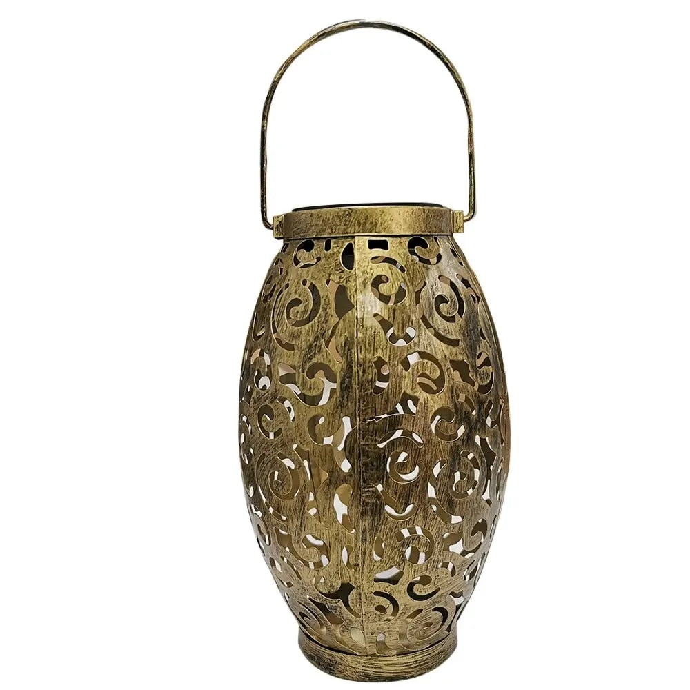 SolAura - Stilfuld solcellelanterne med varmt LED-lys – Hansen-Dekoration